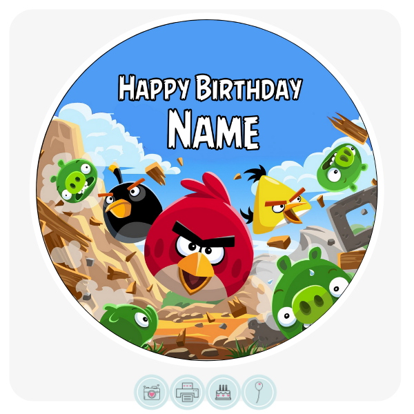 Angry Birds Cake Toppers – Edible Cake Toppers