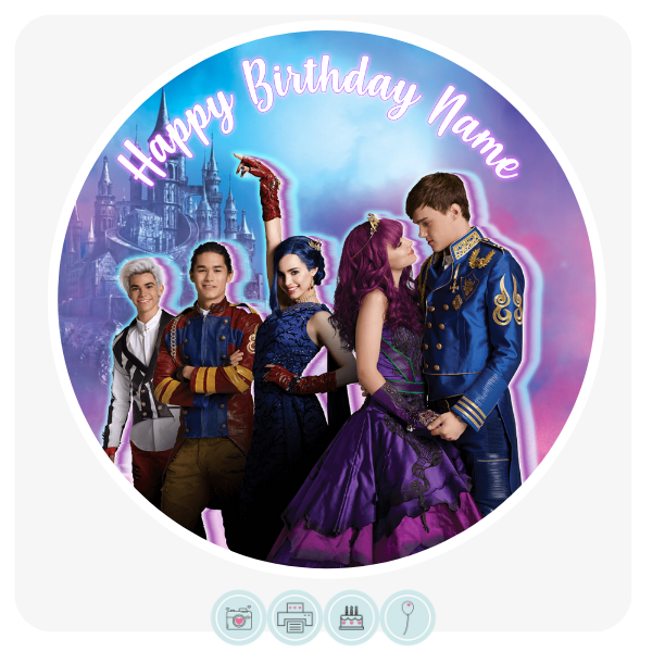 Descendants Edible Cake Topper – Edible Cake Toppers