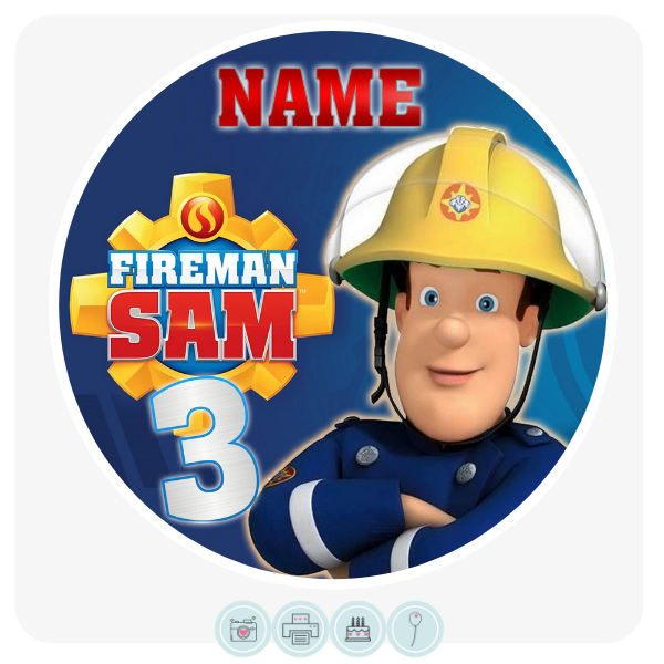 Fireman Sam – Edible Cake Topper – Edible Cake Toppers