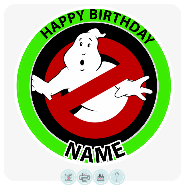 Ghostbuster Slimer – Edible Cake Topper – Edible Cake Toppers