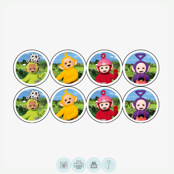 Teletubbies Cupcake Toppers