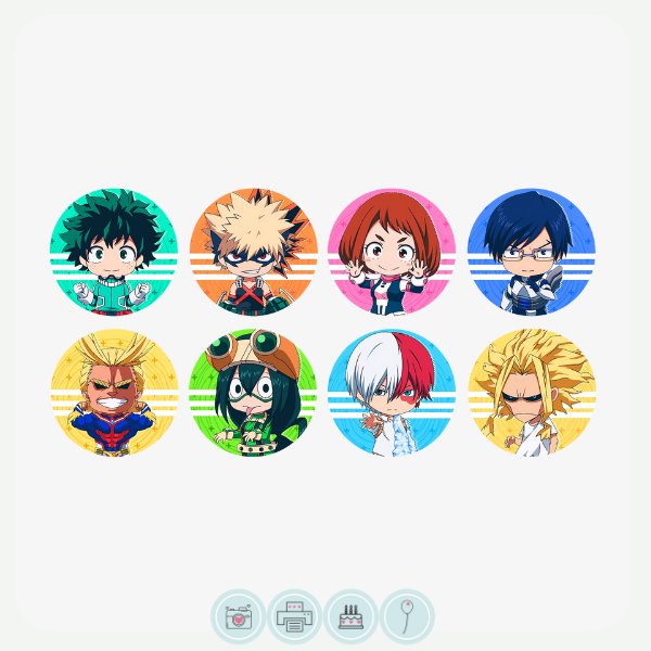 My Hero Academia Cupcake Toppers – Edible Cake Toppers