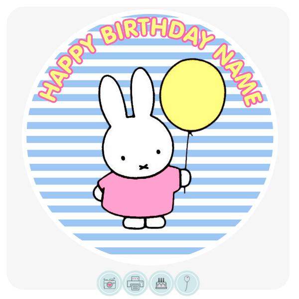 Miffy Edible Cake Topper – Edible Cake Toppers