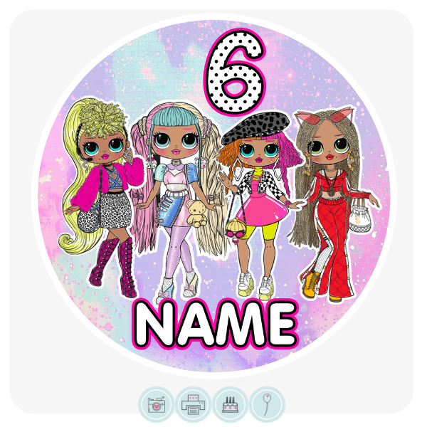 LOL OMG Dolls Edible Cake Topper – Edible Cake Toppers