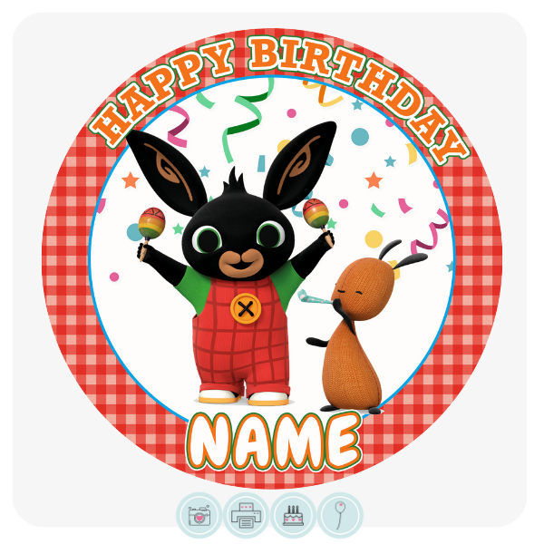 Bing Bunny – Edible Cake Topper – Edible Cake Toppers