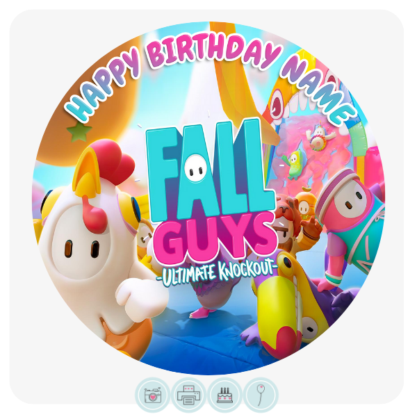 Fall Guys Topper – Edible Cake Toppers