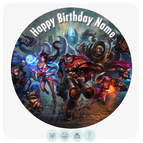 League of Legends Cake Topper – Edible Cake Toppers