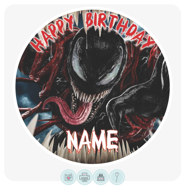 Venom – Edible Cake Topper – Edible Cake Toppers