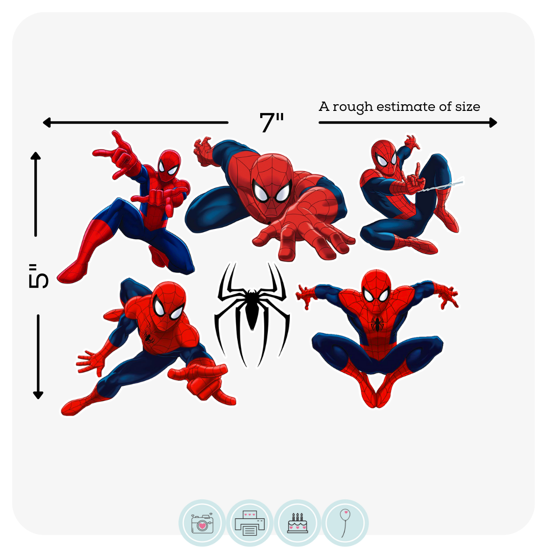 Spider Man Mega Shapes | Edible Icing Images – Edible Cake Toppers