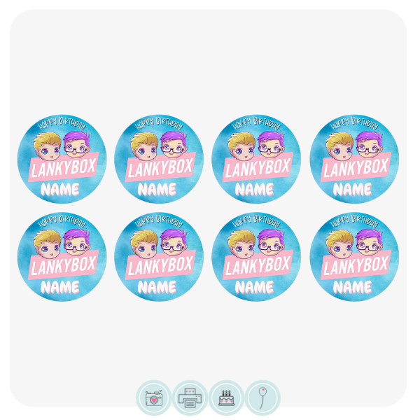LankyBox Cupcake Toppers – Edible Cake Toppers