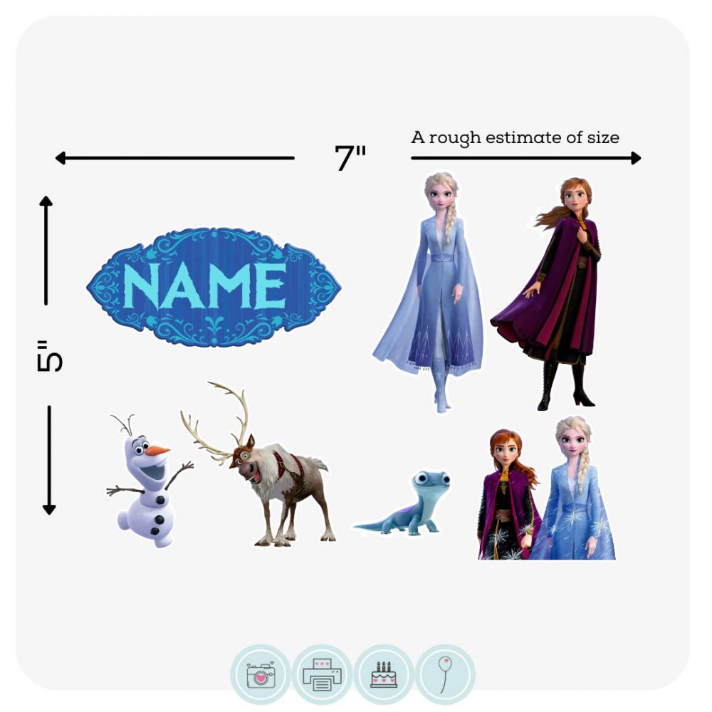 Frozen Characters Mega Shapes | Edible Icing Images – Edible Cake Toppers