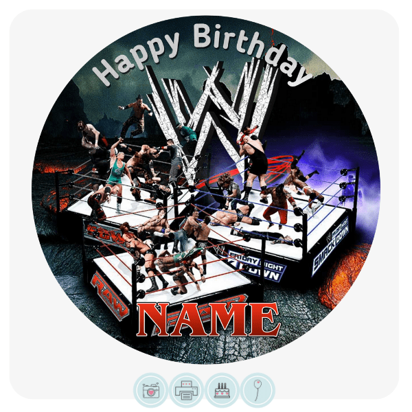 WWE Edible Cake Topper – Edible Cake Toppers