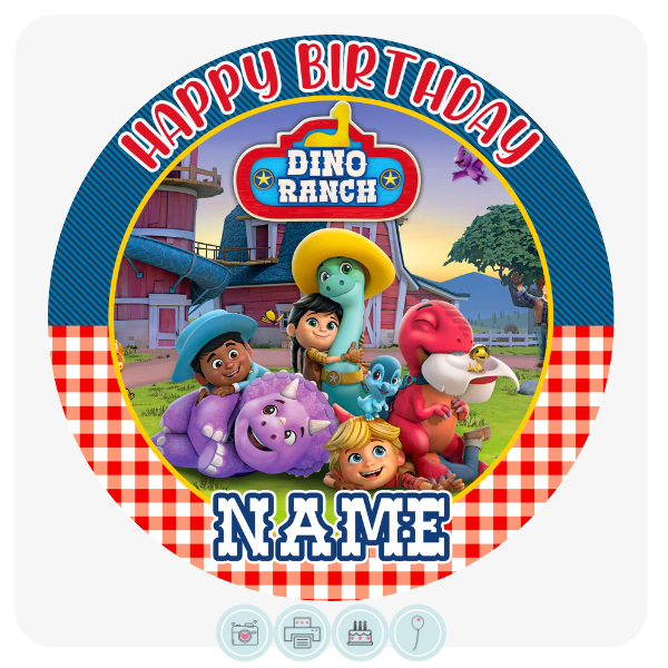 Dino Ranch Edible Cake Topper – Edible Cake Toppers