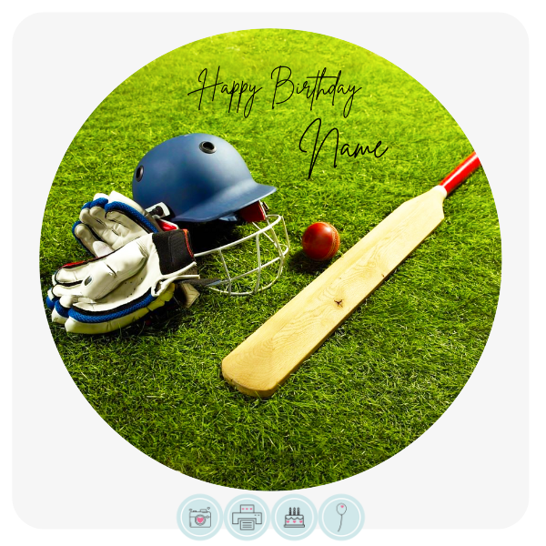 Cricket Theme Edible Cake Topper – Edible Cake Toppers