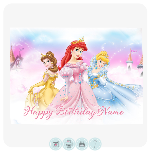 Princess Rectangle Edible Cake Topper – Edible Cake Toppers
