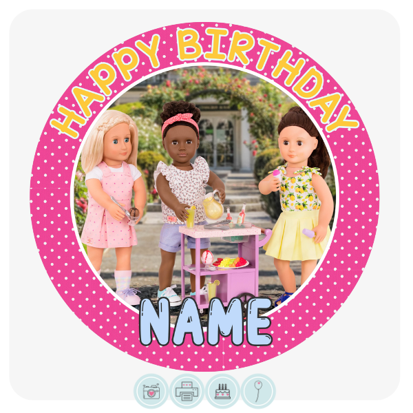 Our Generation Dolls Edible Cake Topper – Edible Cake Toppers