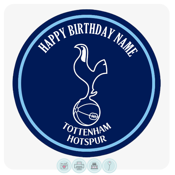 Tottenham Hotspur Football Club – Edible Cake Topper – Edible Cake Toppers