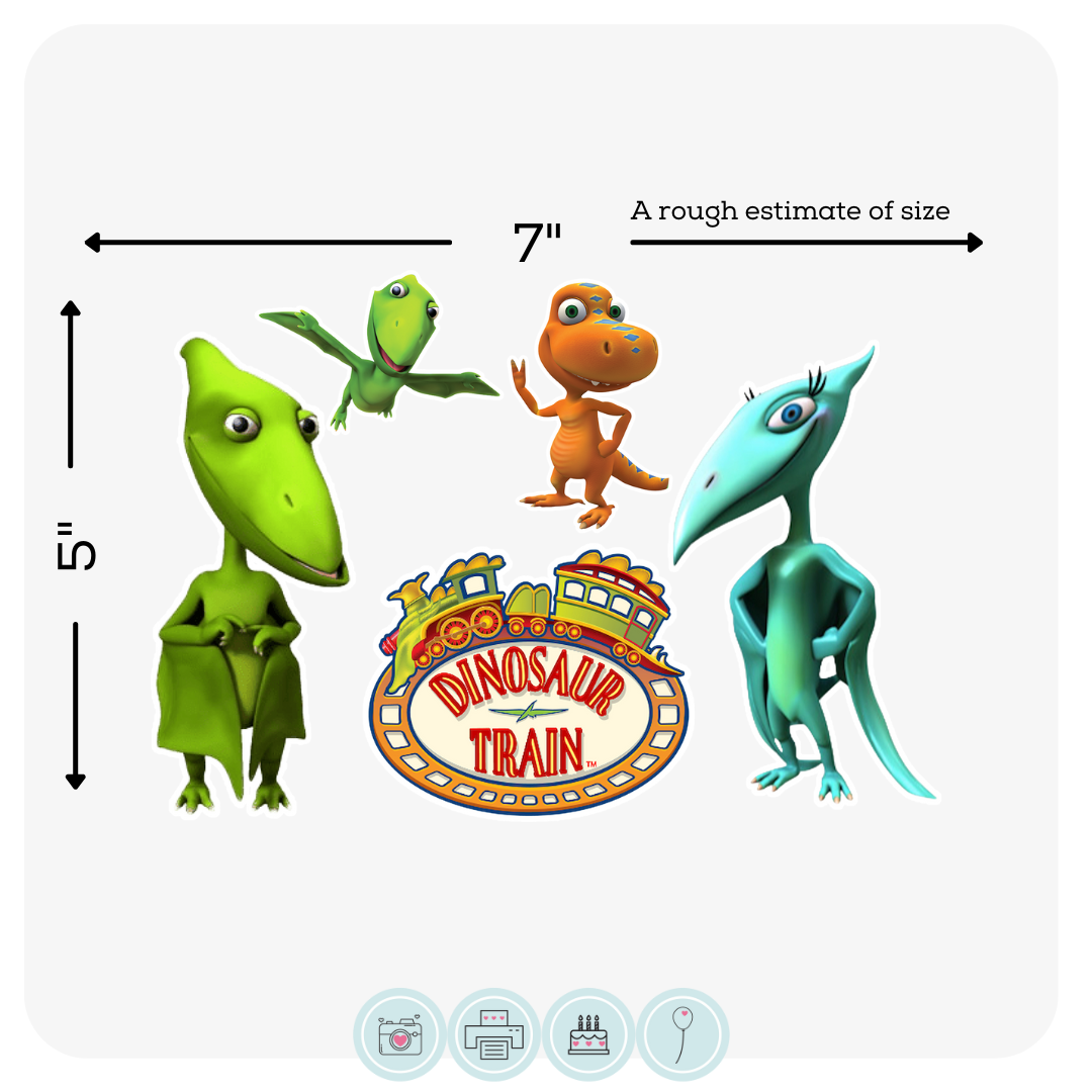 Dinosaur Train Mega Shapes | Edible Icing Images – Edible Cake Toppers