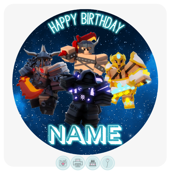 Roblox Bedwars Edible Cake Topper – Edible Cake Toppers