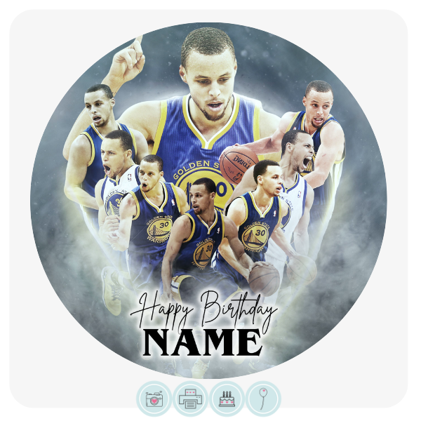 Stephen Curry Cake Topper