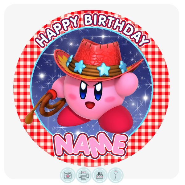 Whip Kirby – Edible Cake Topper – Edible Cake Toppers