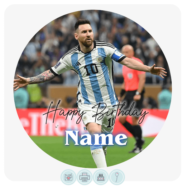 Lionel Messi- Edible Cake Topper – Edible Cake Toppers