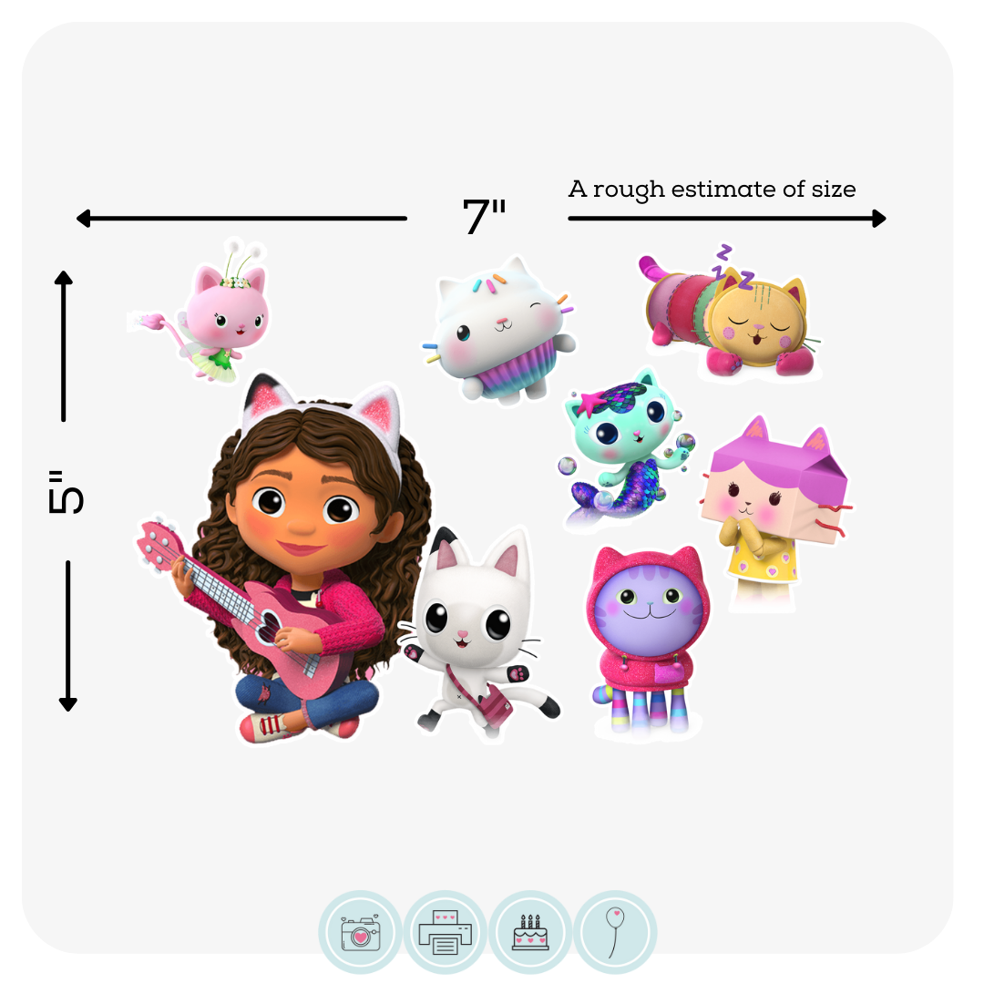 Gabby’s Dollhouse Mega Shapes | Edible Icing Images – Edible Cake Toppers