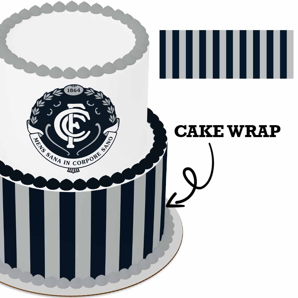 Cake Wrap // AFL Carlton Blues