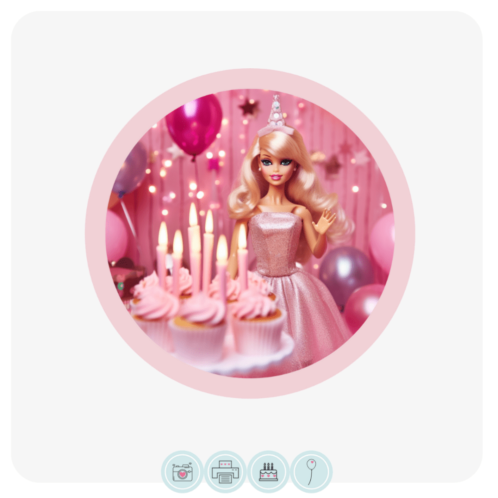 Barbie Party | Edible Cake Topper – Edible Cake Toppers