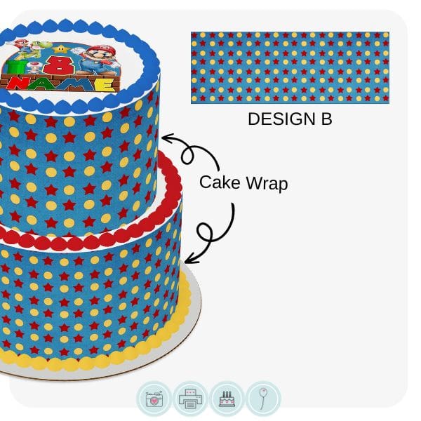 Cake Wrap // Super Mario Inspired