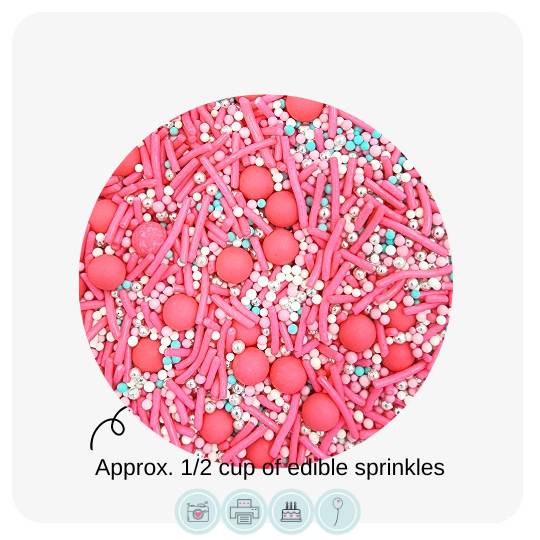Edible Sprinkles | Barbie Party – Edible Cake Toppers