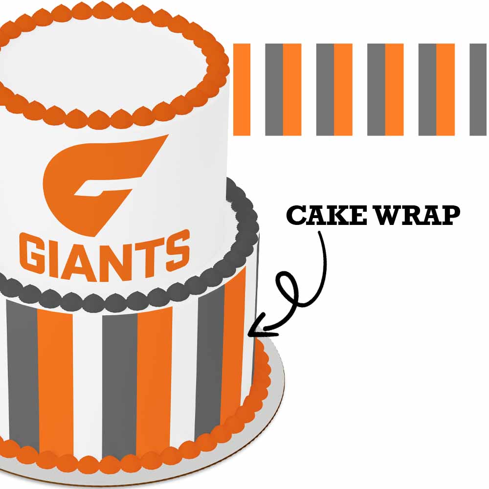 Cake Wrap // AFL Greater Western Sydney – Edible Cake Toppers