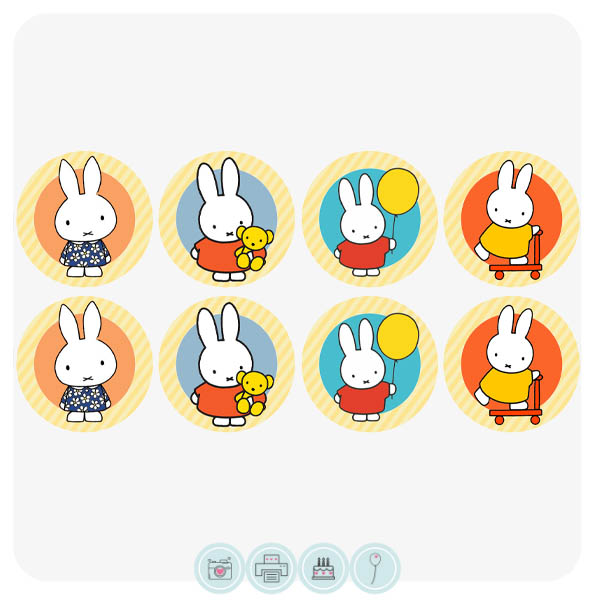 Miffy Cupcake Toppers