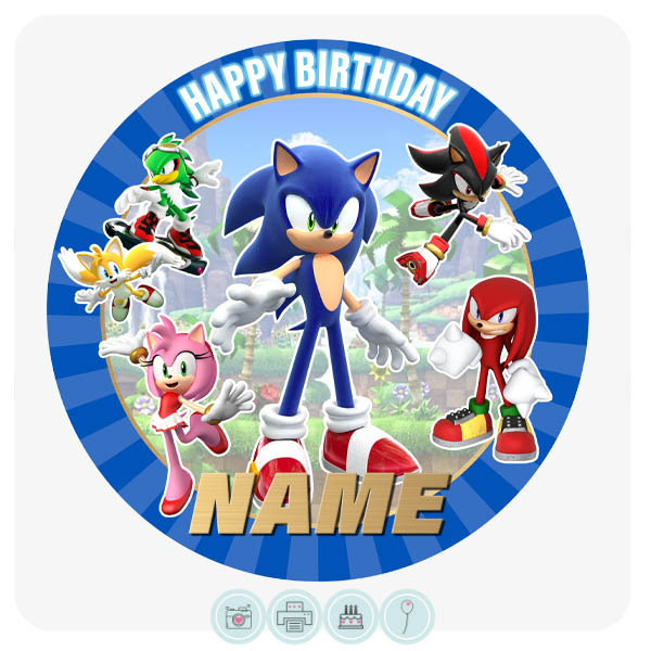 Sonic Group – Edible Cake Topper – Edible Cake Toppers