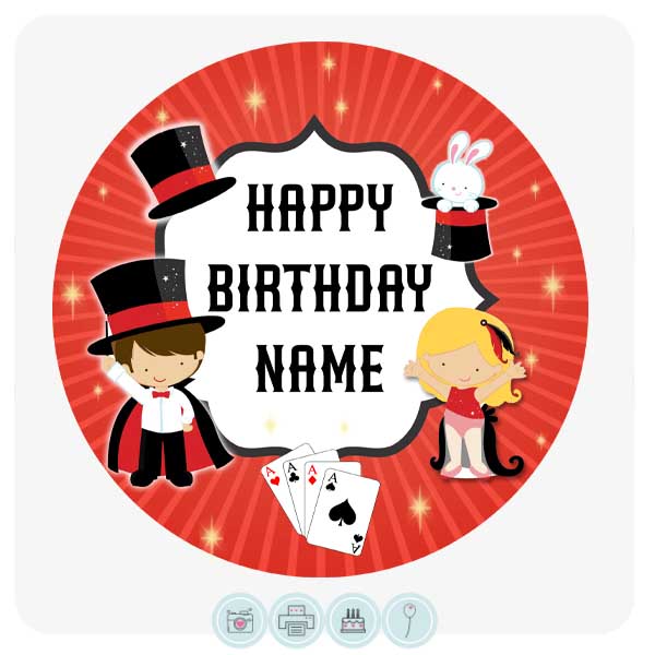 Magic Themed Cake Topper – Edible Cake Toppers
