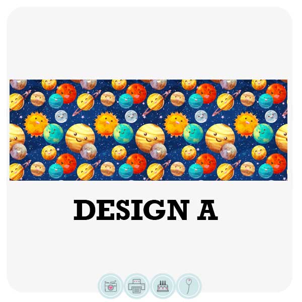 Cake Wrap // Space – Edible Cake Toppers