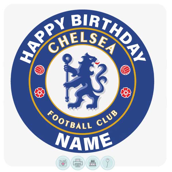 Chelsea Football Club – Edible Cake Topper – Edible Cake Toppers