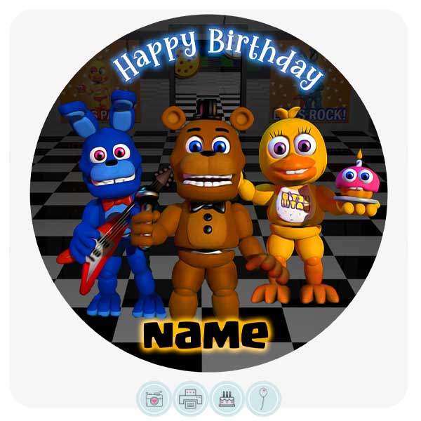 Five Nights at Freddy’s Edible Cake Topper – Edible Cake Toppers
